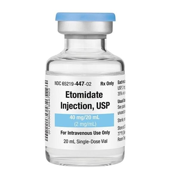Etomidate Injection 2mg/mL SDV 20mL 10/Package | Get in Touch
